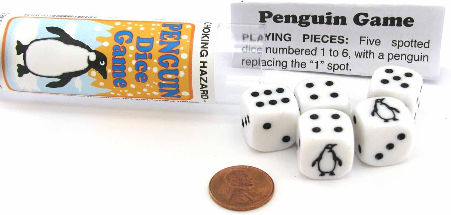 Penguin Dice Game (5 Dice) – Penguin Gift Shop