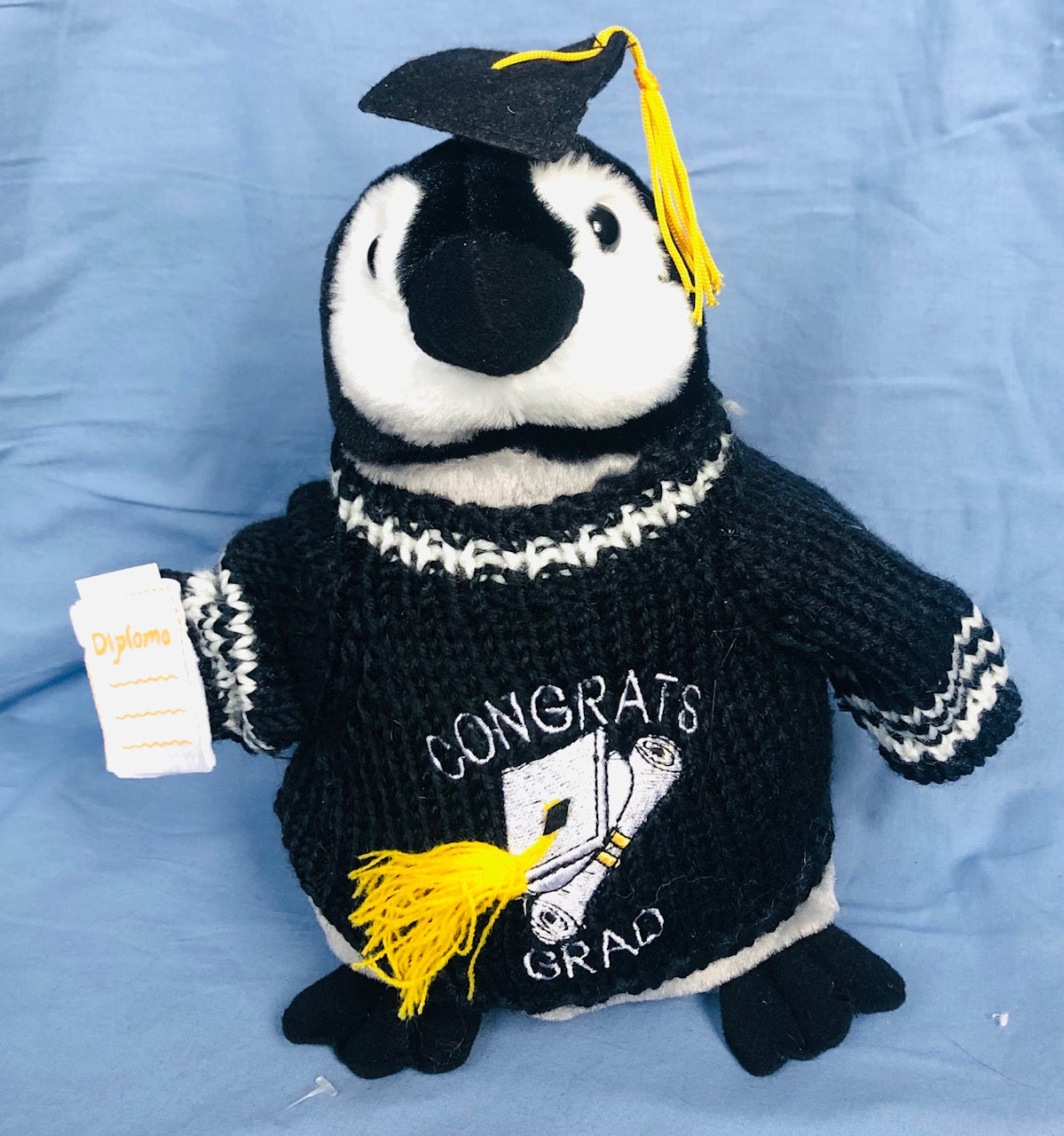 Penguin Congrats Grad Plush With Graduation Cap and Diploma (10" Tall ...